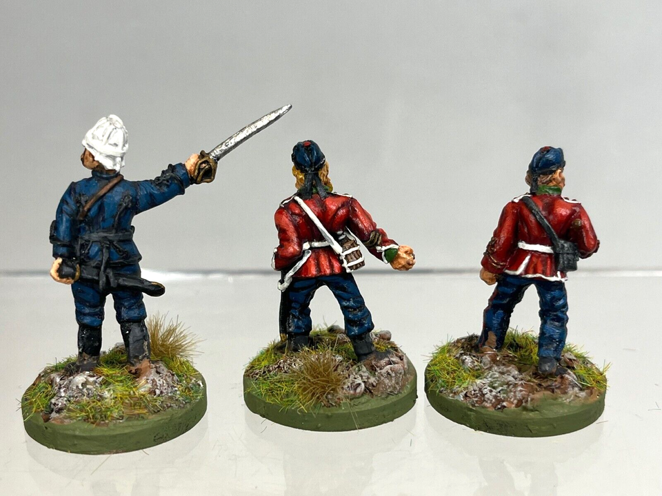 28MM Zulu War PAINTED 24th Regiment of Foot British Infantry Black Tree ...