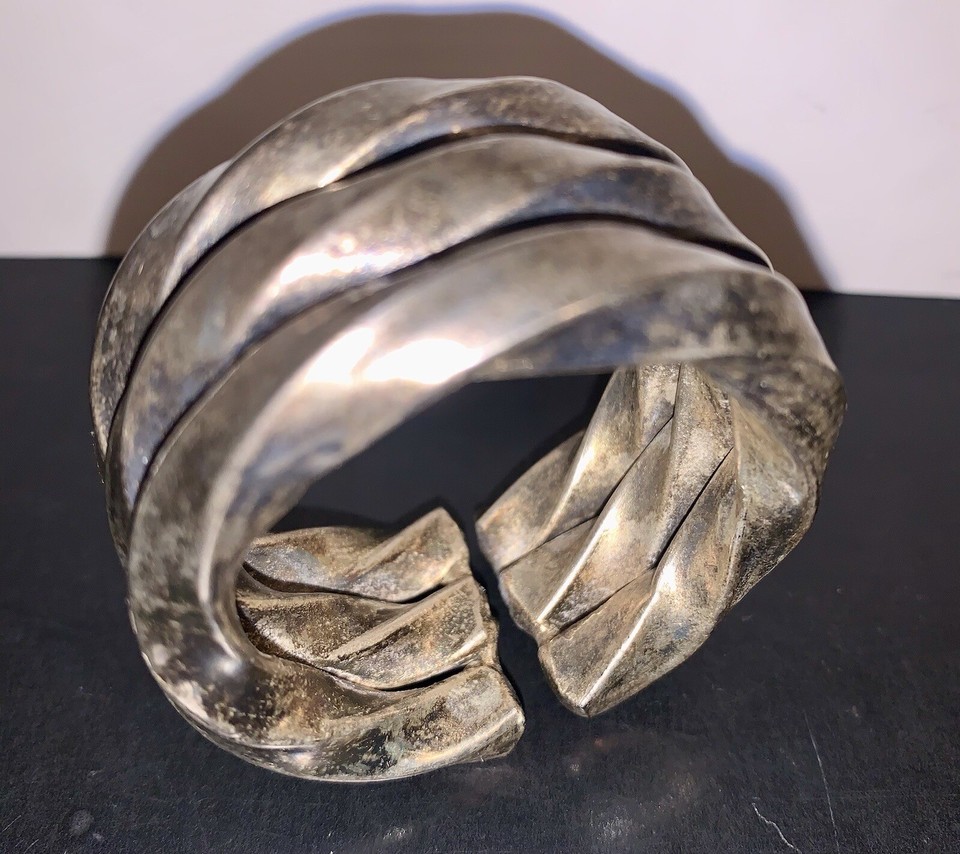6 Silver Tone Rope Twist Napkin Rings Vintage | eBay