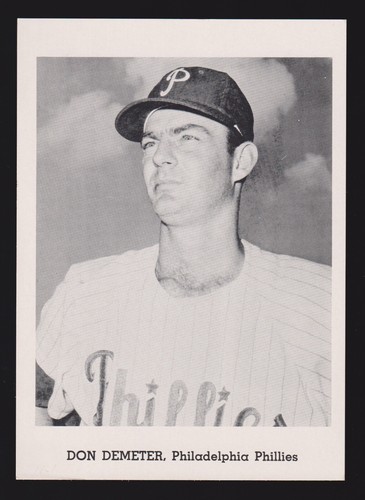1958-65 JAY PUBLISHING Don Demeter PHILLIES 5x7 PICTURE PACK PHOTO VG ...