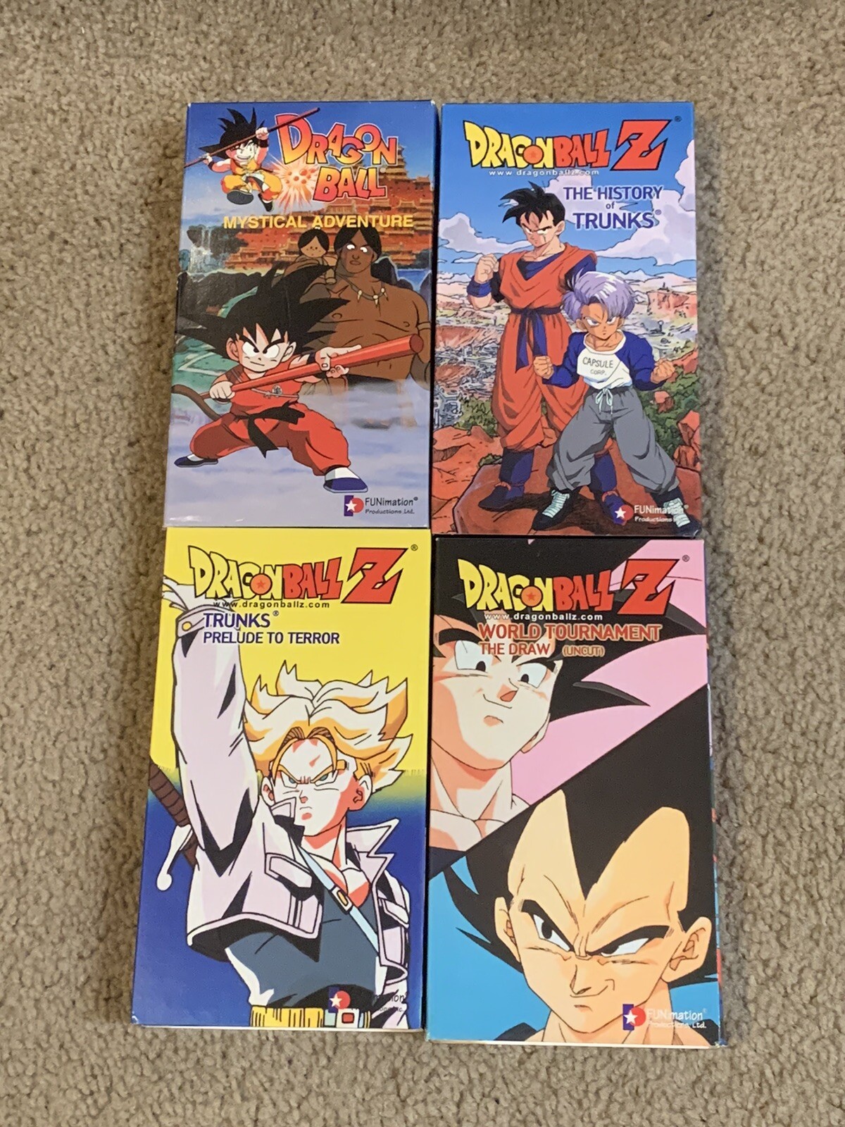 Dragon Ball Dragon Ball Z DBZ VHS Lot of 4 edited and uncut TESTED | eBay