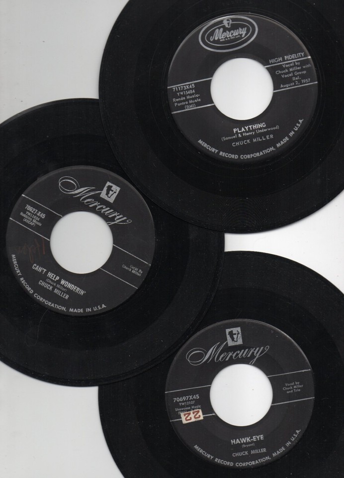 Rockabilly Lot 3 Chuck Miller 7" 45s Plaything House of Blue Lights ...