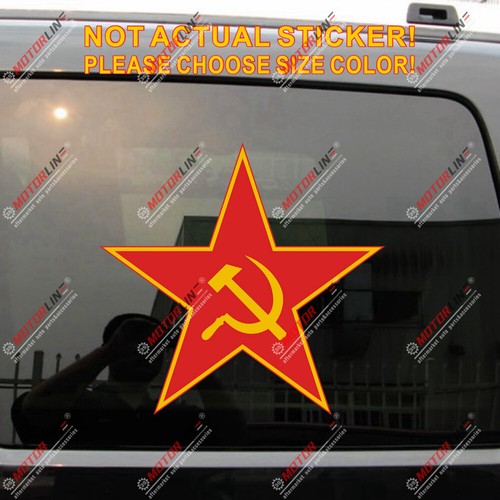 Soviet Union Star Russian CCCP USSR Decal Sticker Vinyl Reflective ...