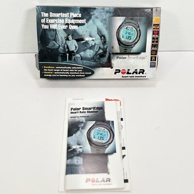 Polar SmartEdge Heart Rate Monitor Watch and Chest Strap Old Stock Open ...