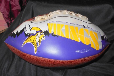 VIKINGS Football ~ Deflated, scuffed ~ Plastic Laces | eBay
