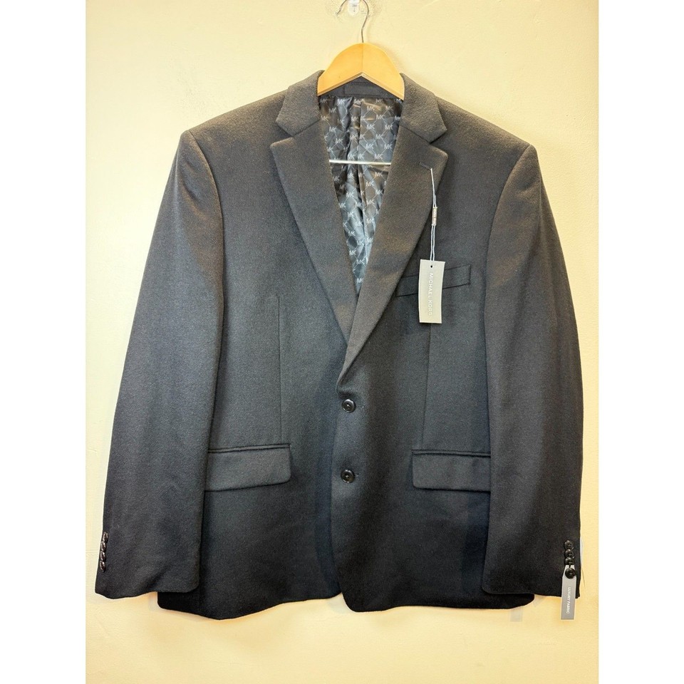 Michael Kors Kipp Sport Coat Men's 44S Black Wool Classic Fit Luxury ...