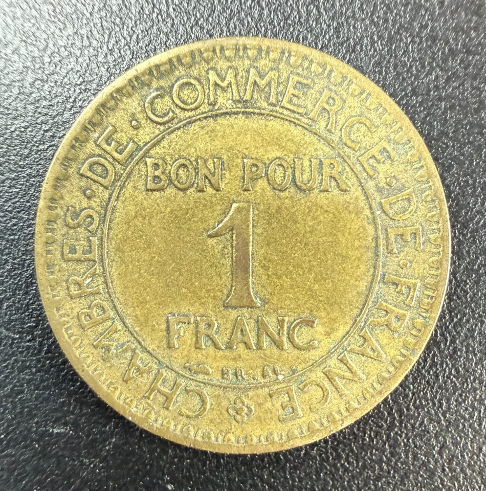 1924 FRANCE 1 Franc Coin (CHAMBER OF COMMERCE) Closed 4 variety | eBay