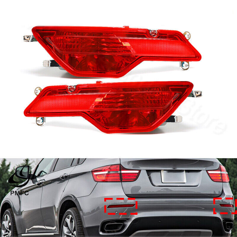 For BMW X6 E71 E72 2008-2010 1 Pair Fog Light Rear Bumper Reflector Fog ...
