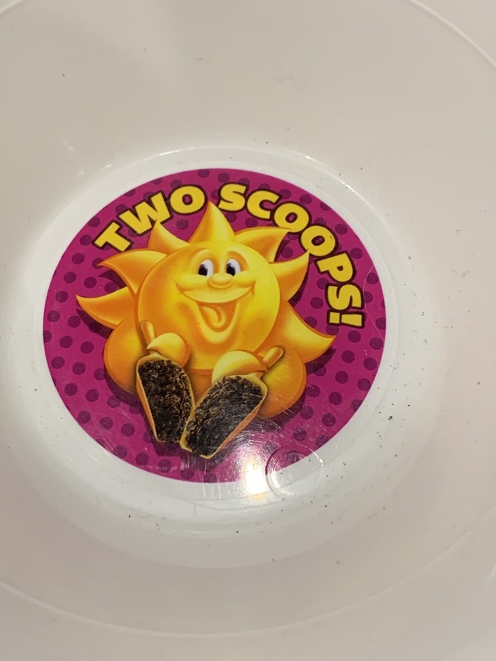 Vintage Kelloggs Raisin Bran Cereal Bowl Classic TWO SCOOPS Sunny ...