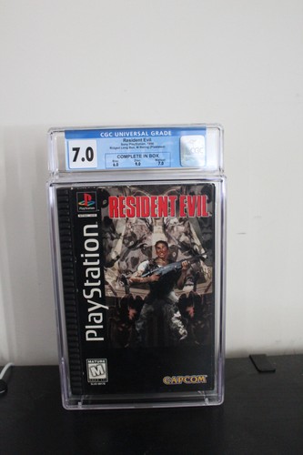 Resident Evil RE Long Box PS1 Playstation One CIB Complete CGC Graded ...