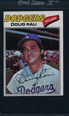 1977 Topps #421 Doug Rau Dodgers Signed Auto *31901 | eBay