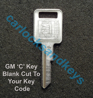 1976, 1980, 1987-1990 Buick Century OEM GM 'C' Key Blank Cut To Your ...