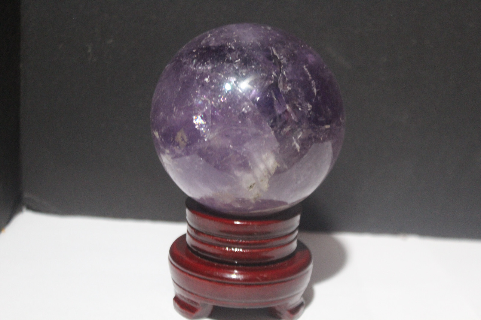 4.0" Large Amethyst Sphere Brazilian Amethyst Geode | SHOW PIECE with ...