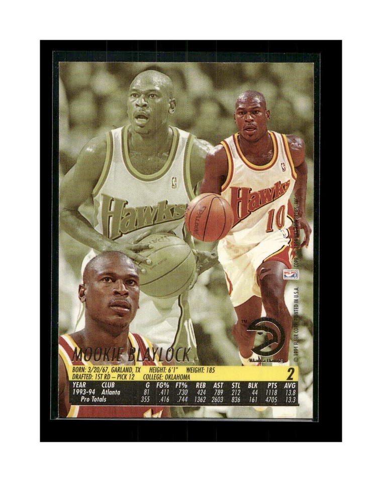 1994-95 Ultra Atlanta Hawks Basketball Card #2 Mookie Blaylock | eBay