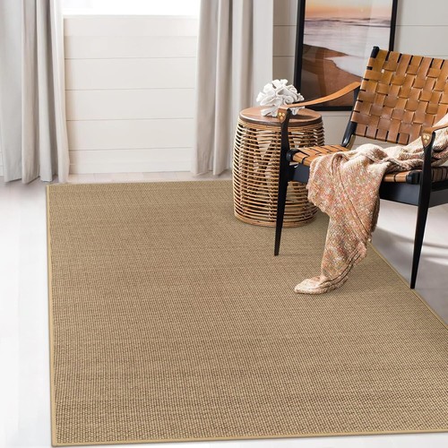 3x5 Beige Farmhouse Kitchen Rugs Rubber Non-Slip Washable Braided Front ...