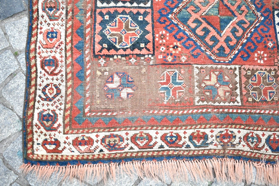 Fabulous Antique Caucasian Rug 45'' x 95'' Caucasian Collector's ...
