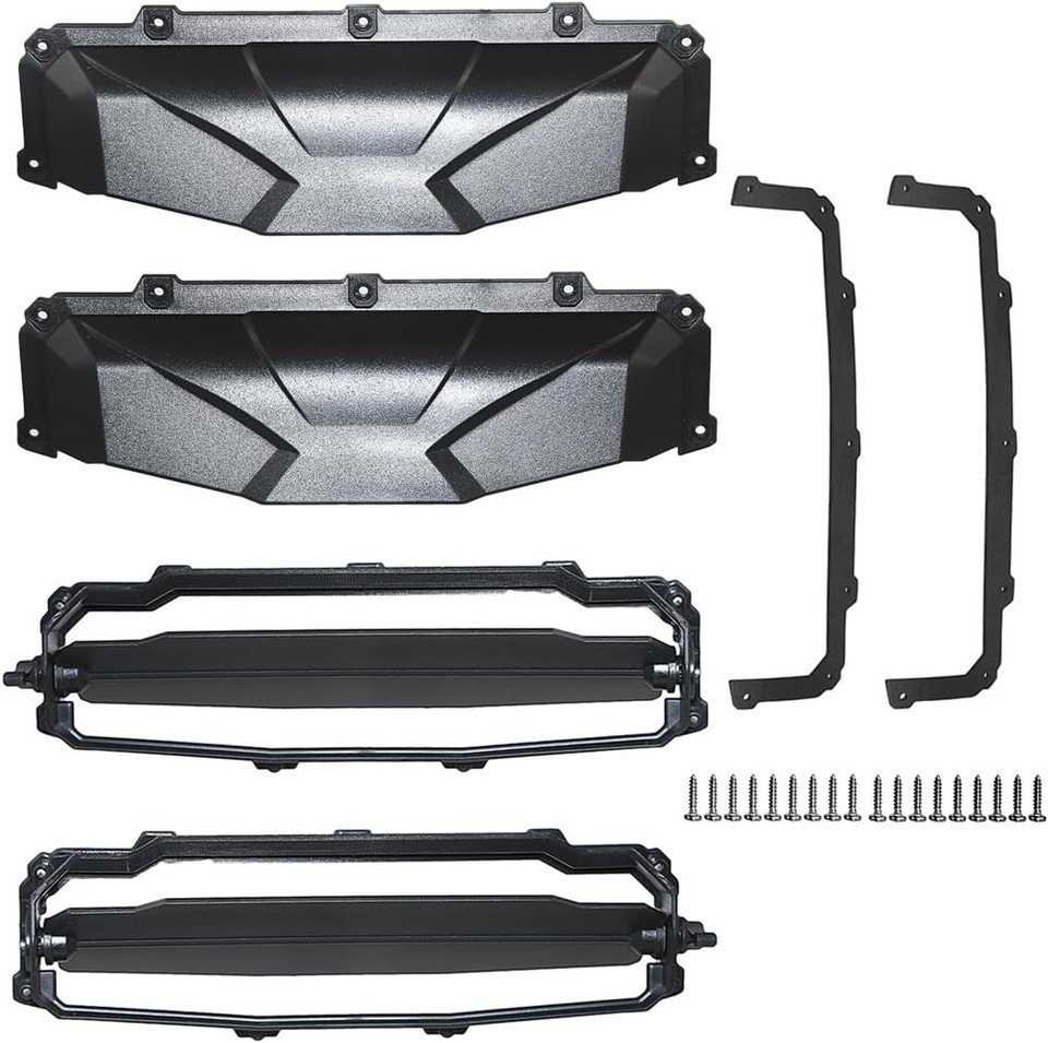 2PCS UTV Windshield Vent Self Install Kit for Hard Coated Polycarbonate ...