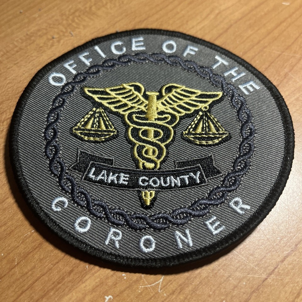 LAKE COUNTY INDIANA CORONER PATCH - RARE - GARY INDIANA - NEW DESIGN - NEW | eBay