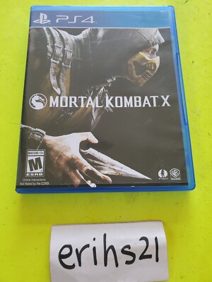 Mortal Kombat X Sony PlayStation 4 PS4 Game Complete Case Game Insert ...
