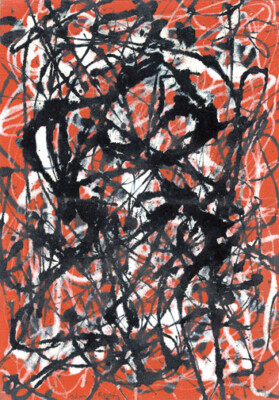JACKSON POLLOCK * FREE FORM 1946 * LARGE A3 SIZE QUALITY CANVAS ART ...