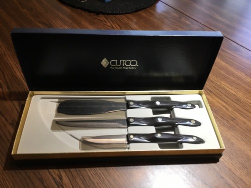 Vintage CUTCO Knives Gift Set NOS Three Piece In Box | eBay