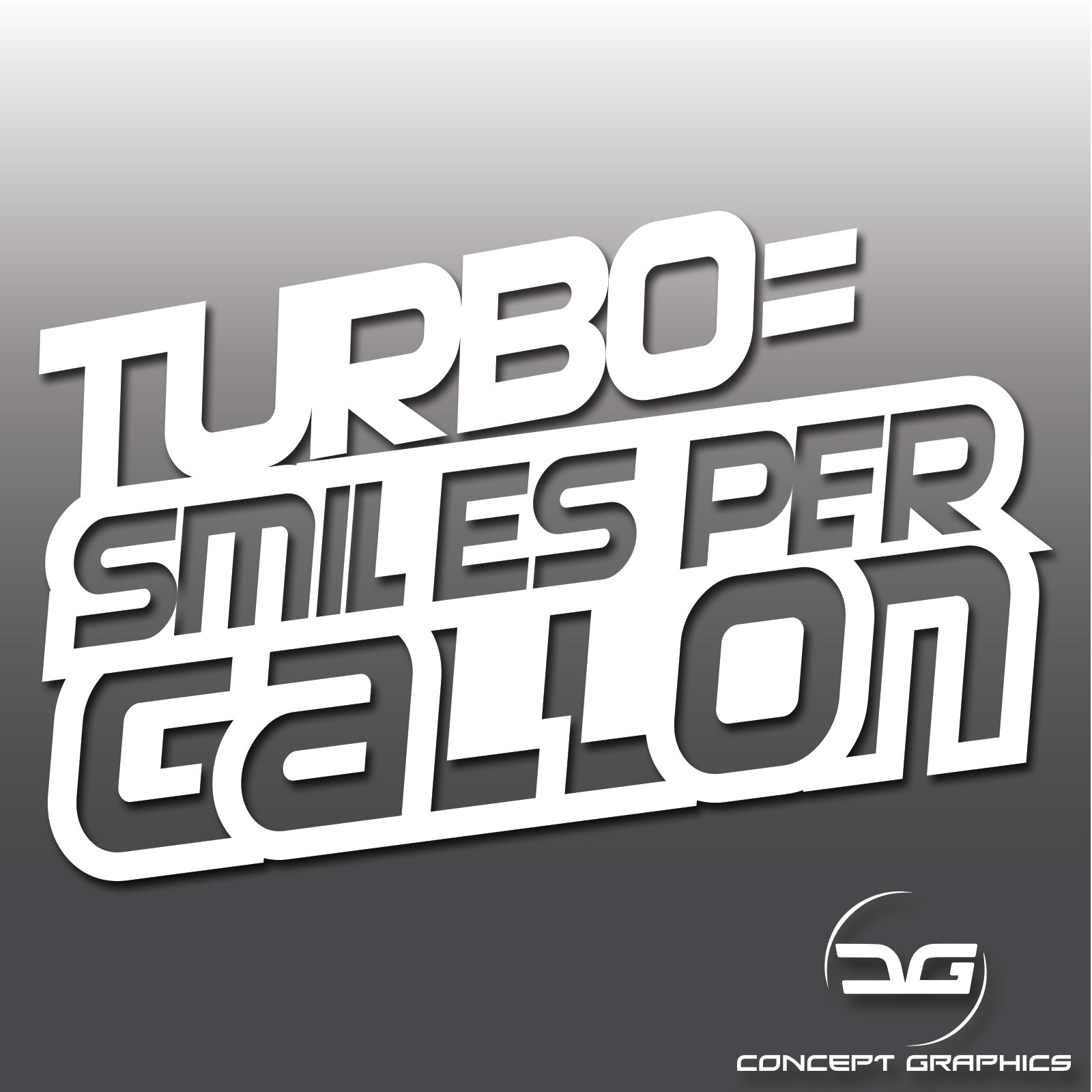 Funny Turbo = Smiles Turbo Car Vinyl Decal bumper Sticker JDM DUB Euro ...