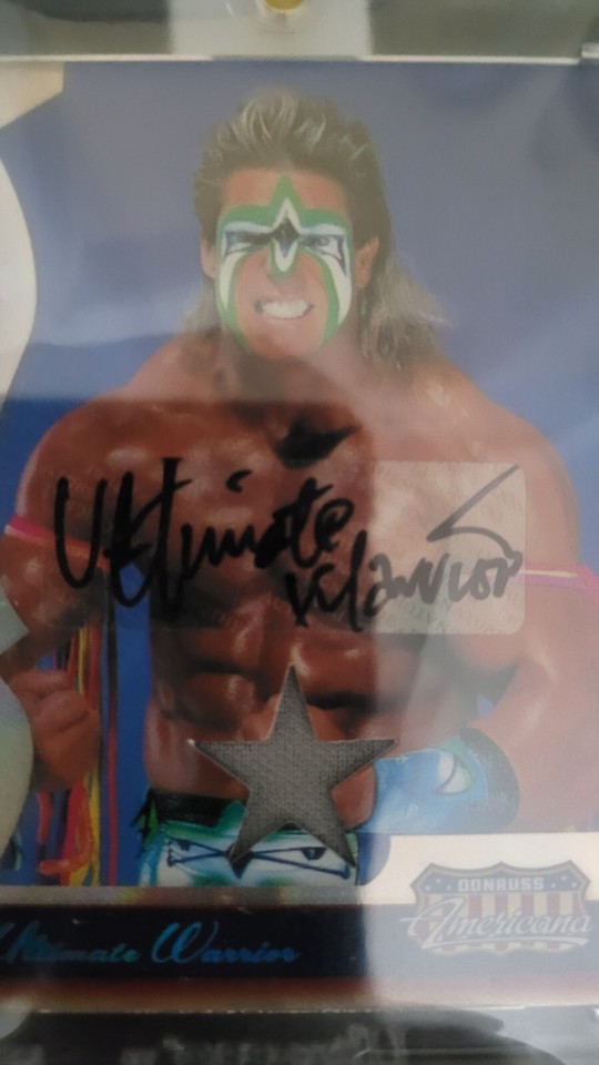 2007 Donruss Americana Ultimate Warrior autograph and patch card 11/50 ...