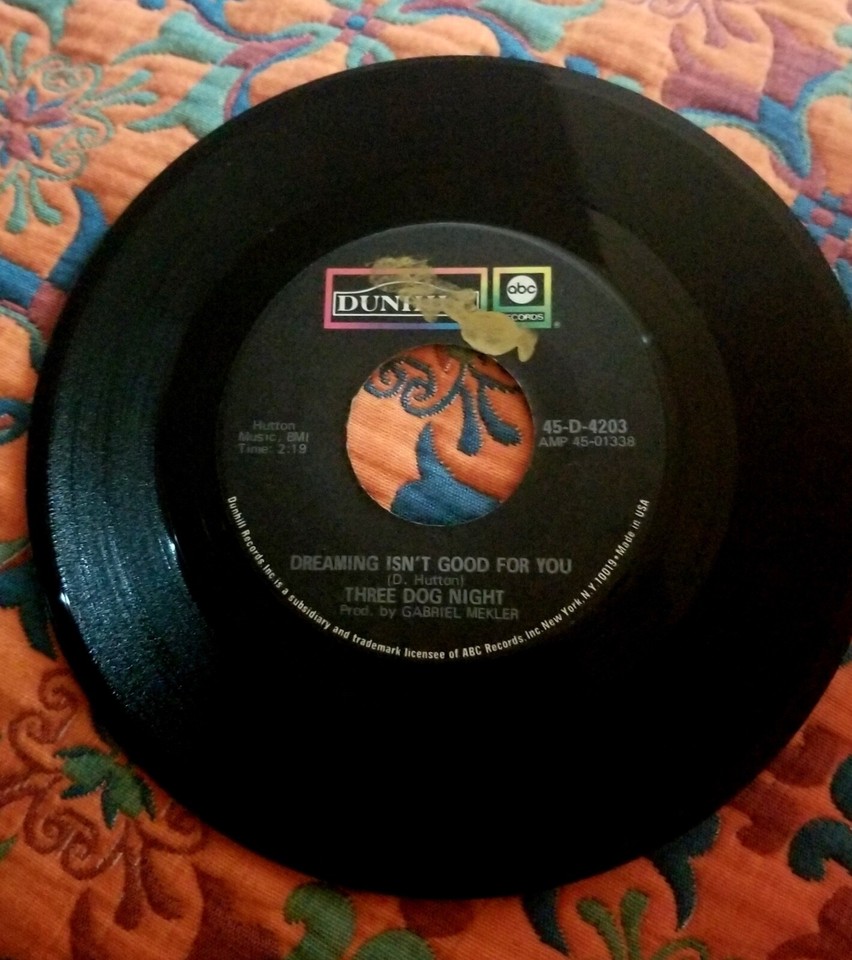 Easy to Be Hard Three Dog Night 45 rpm 1969 Dunhill ABC Records 7" | eBay