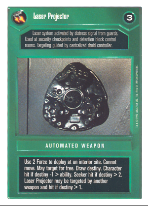 SWCCG: Laser Projector [White Border] [Ungraded] Premiere SW White ...