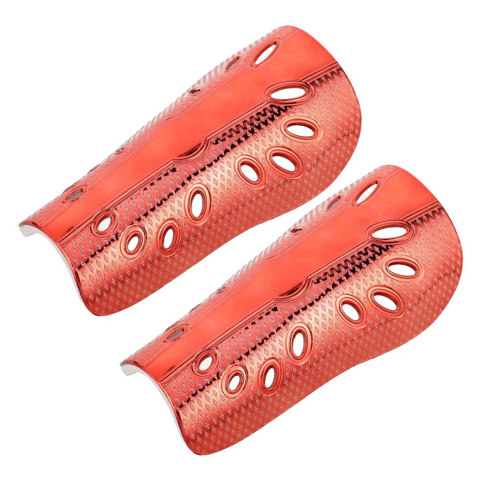 1 Pair Plastic Soccer Shin Guards Breathable Protective Gear For ...
