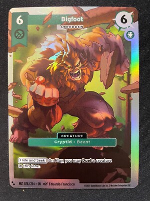 2025 MetaZoo Bigfoot 076/214 2 Star Rare Holo Card MZ1 | eBay