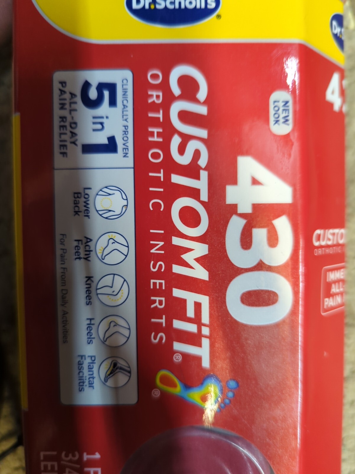 Dr. Scholl's CF430 Custom Fit Orthotic Inserts - 1 Pair 888853002415 | eBay