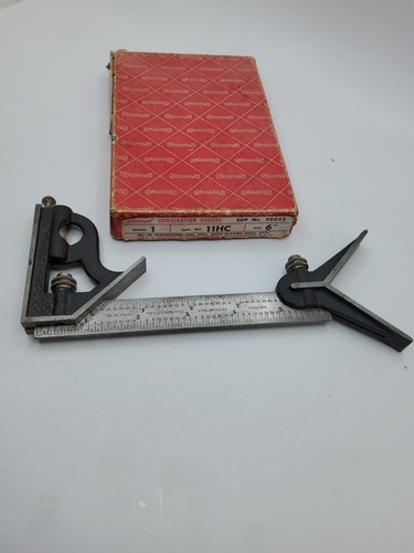 Starrett No. 4R Grad 6" scale - Forged combination square w/ center ...
