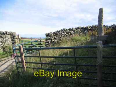 Photo 6x4 Gate and ancient cross at Weets Top Bordley The trackway ...