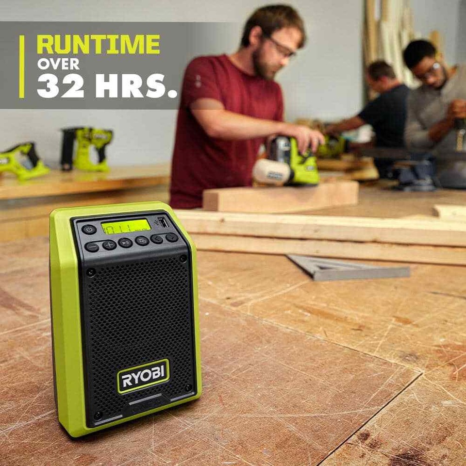 RYOBI ONE+ 18V Cordless Compact Radio with Bluetooth (Tool Only) | eBay