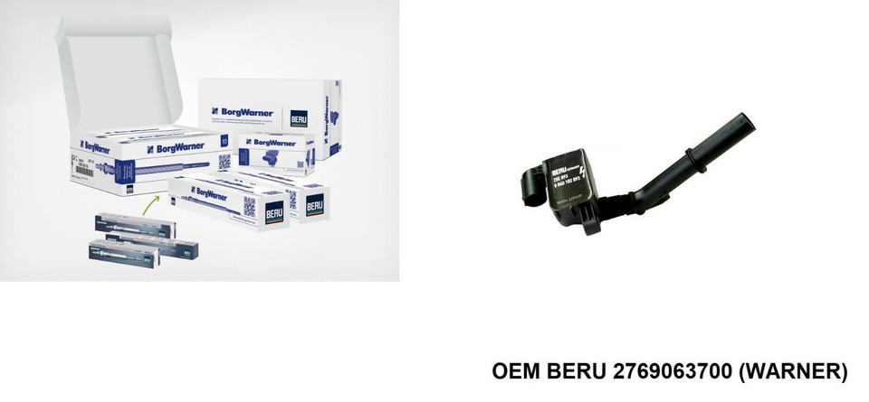 BERU OES Ignition Coil A 276-906-3700, 2769063700, 0221604034, ZSE093 ...