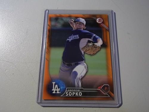 2016 Bowman Draft Top Prospects Orange /25 Andrew Sopko #BD-194 Dodgers ...