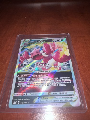 Drapion VSTAR 119/196 - Lost Origin - Ultra Rare Holo Pokemon Card Near ...