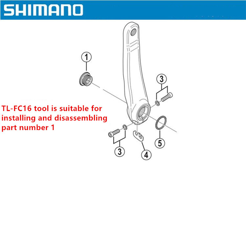 Shimano TL-FC16 Hollowtech II Bike Cycle Crank Arm Preload Cap ...