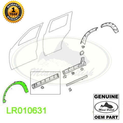 LAND ROVER FENDER WHEEL ARCH MOULDING PRIMED RH LR3 LR4 LR010631 OEM | eBay