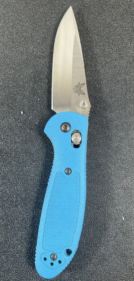 Benchmade 556 Blue Mini Griptilian Mel Pardue 154CM Folding Pocket ...