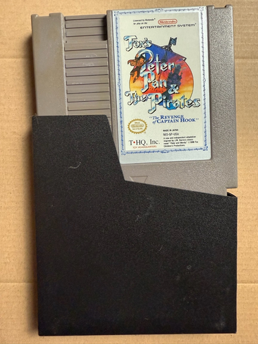 Peter Pan and the Pirates 1991 NES Nintendo Game Cart +Dustcover TESTED ...