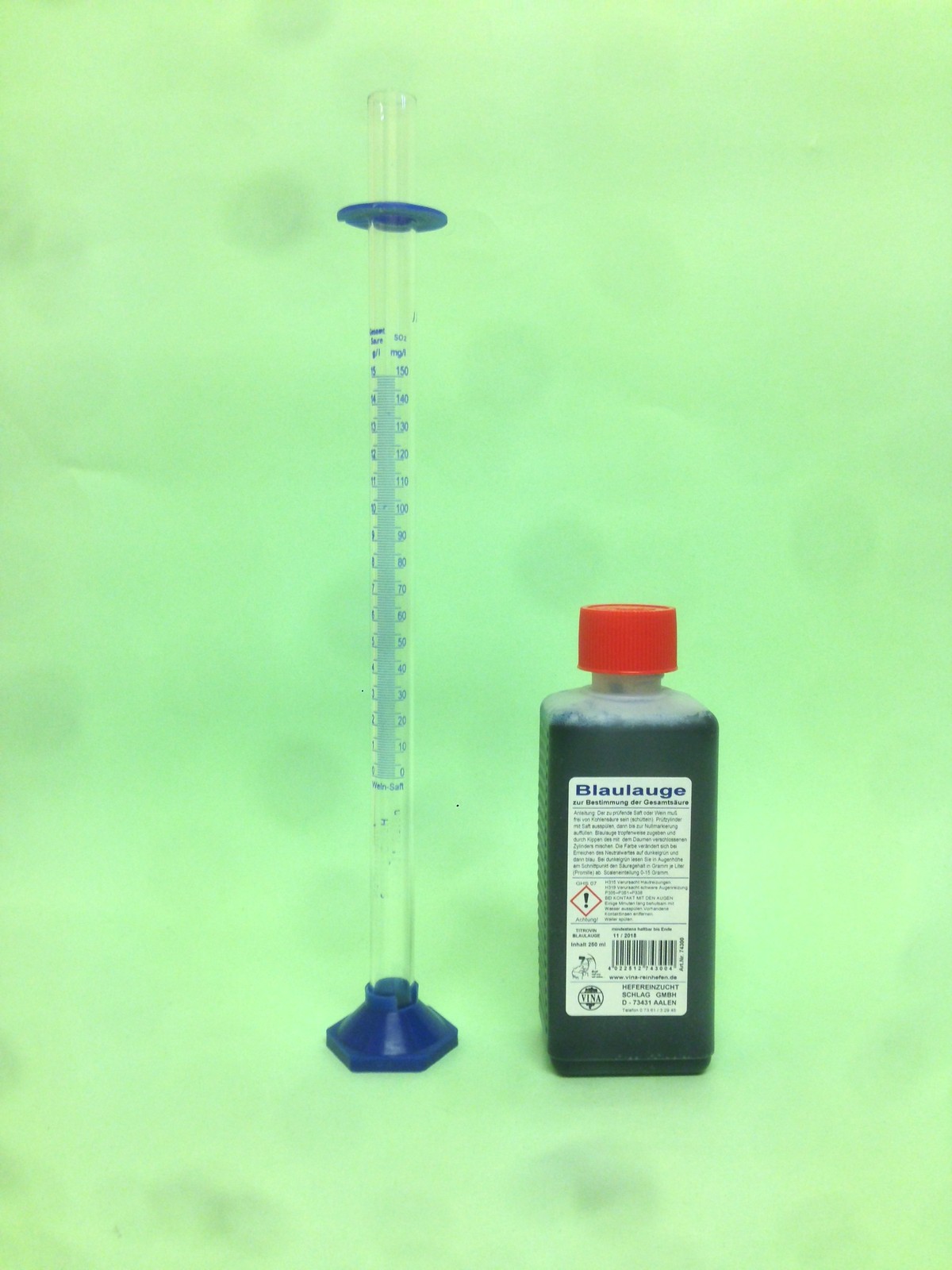 Feinst-Acidometer Set zur Bestimmung von Gesamtsäure in Most & Wein 2 ...