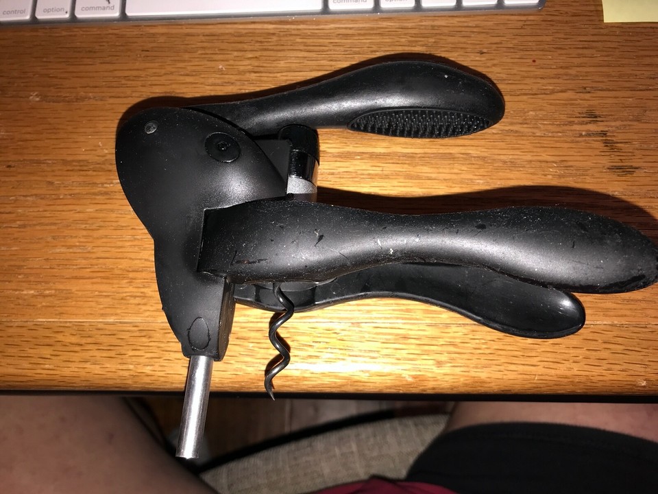 Metrokane Rabbit corkscrew wine bottle cork opener set foil cutter Case ...