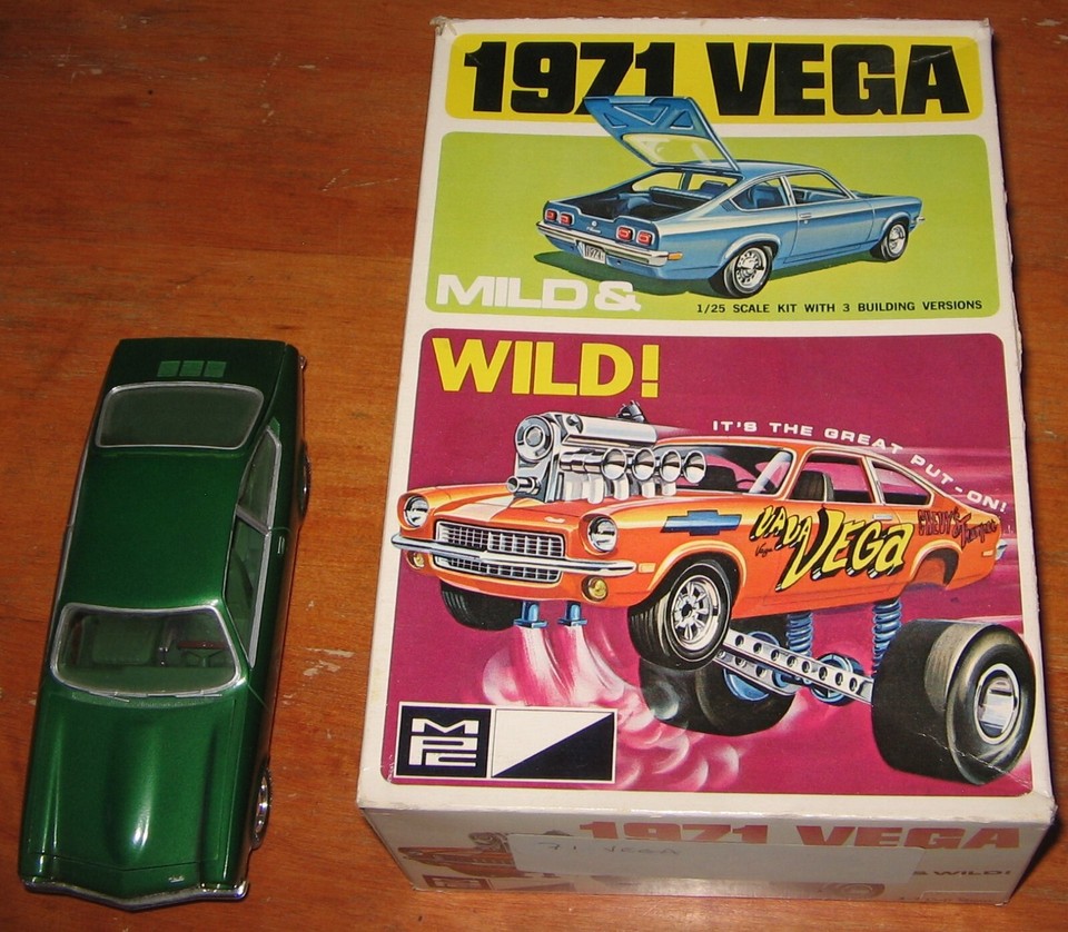 MPC 1971 Chevy Vega Kit #7127 Nice Survivor Built w/ Instructions & Box ...