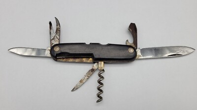 Vintage Richartz Spouting Whale Solingen Germany Black Camping Pocket ...