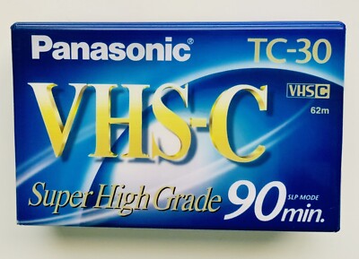 Panasonic VHS-C TC-30 Camcorder Compact Video Cassette Tape High Grade ...