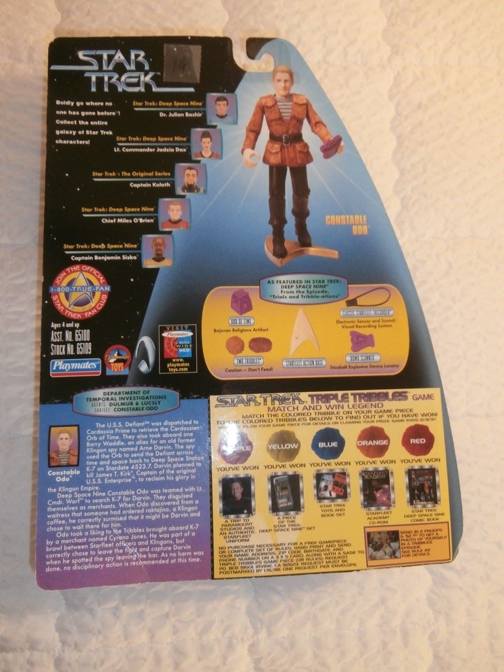 start trek tom paris mutated/ captain koloth/ constable odo | eBay