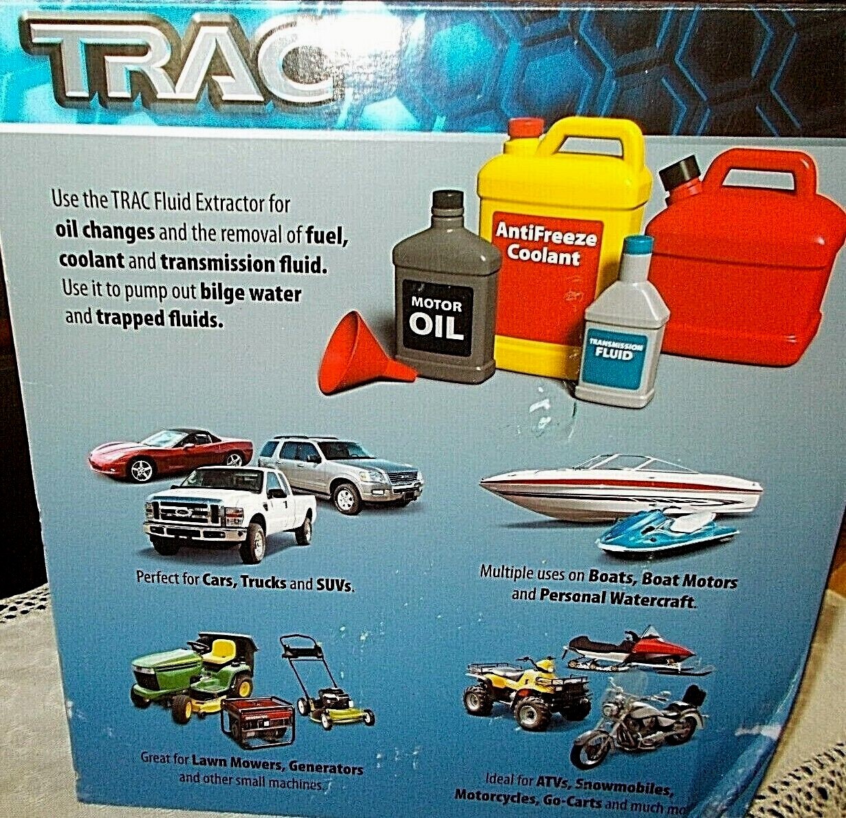 NOS~TRAC Outdoors FLUID/OIL Extractor 7 Liter ~MODEL T10064 | eBay