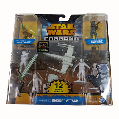 2014 Hasbro Star Wars Command Endor Attack Army Figure Set w/ Luke ...