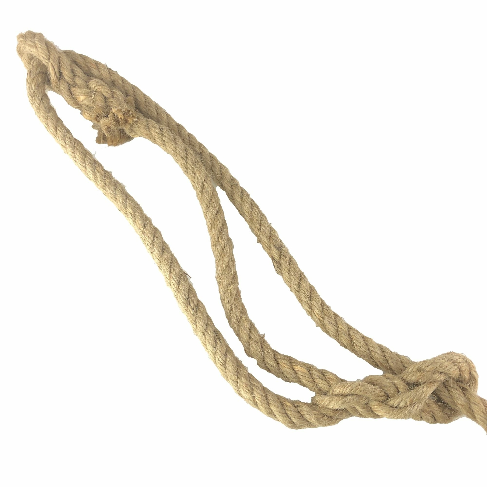 8mm Natural Jute Whipped Show Rope Halter x 8ft, Cow Sheep Horse Animal ...